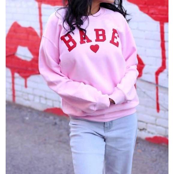 SMALL TOWN SOCIETY | Tops | New Small Town Society Babe Sweatshirt In ...